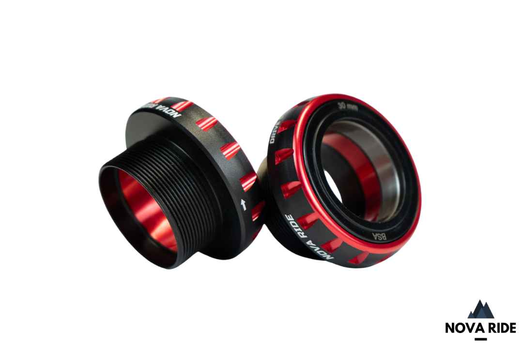 Nova Ride CBB Ceramic Bottom Bracket BSA 30mm FSA/Rotor - Red | South ...